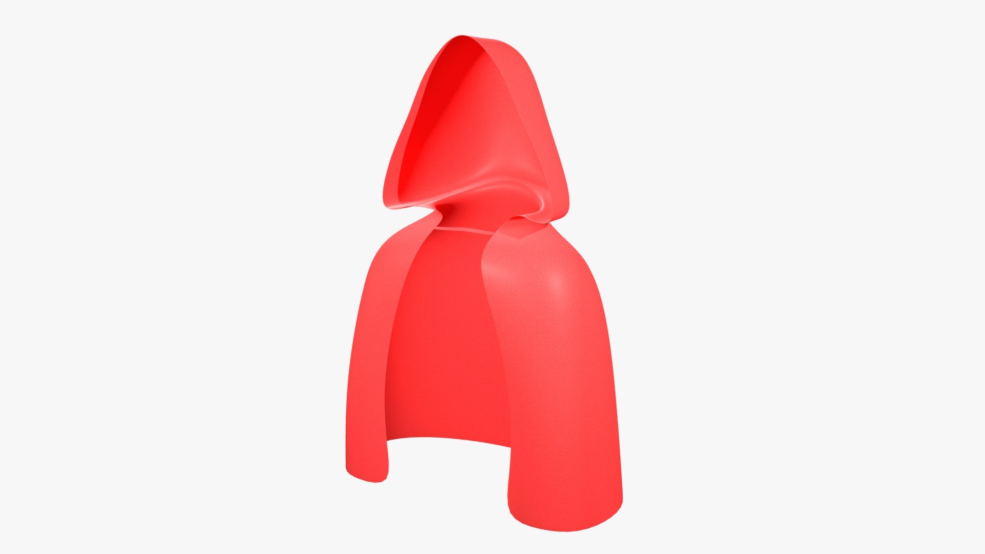 Red Short Cloak 3D Model - TurboSquid 1725665