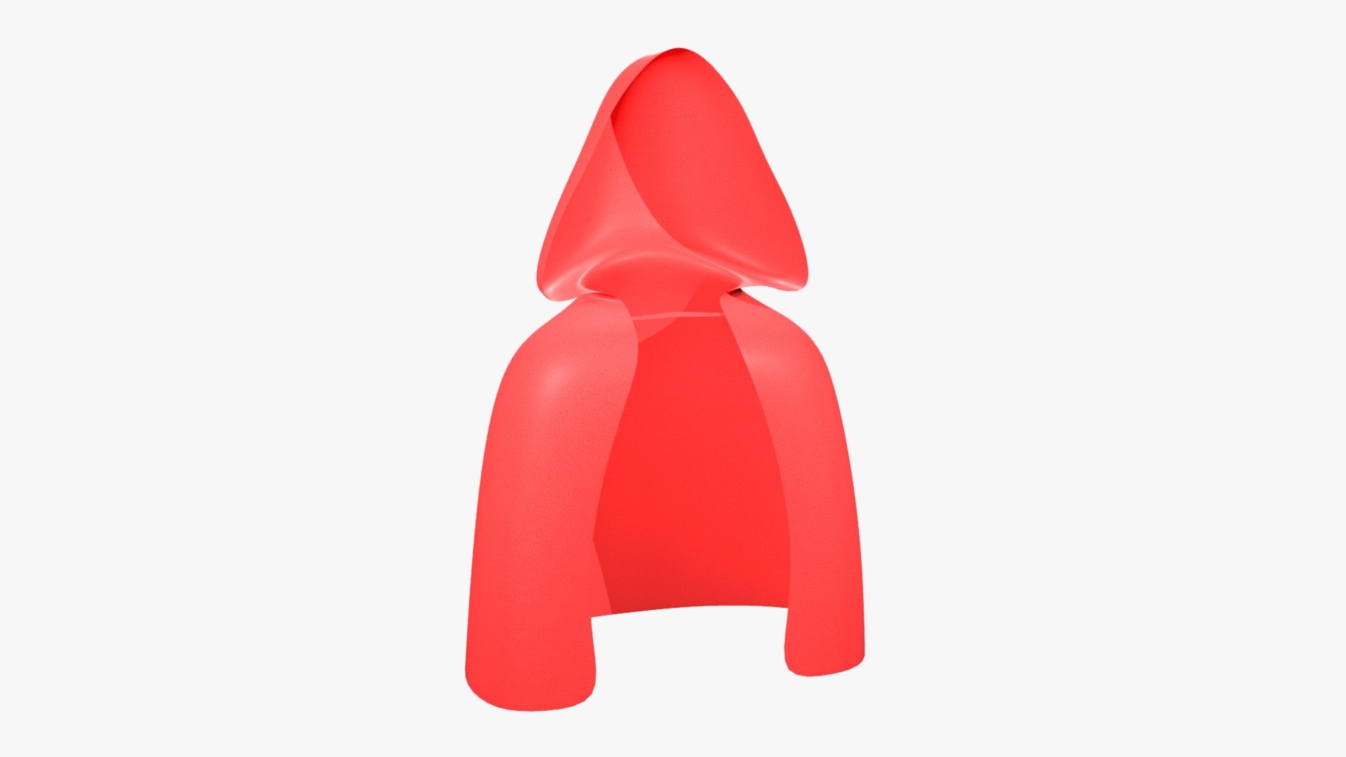 Red Short Cloak 3D Model - TurboSquid 1725665