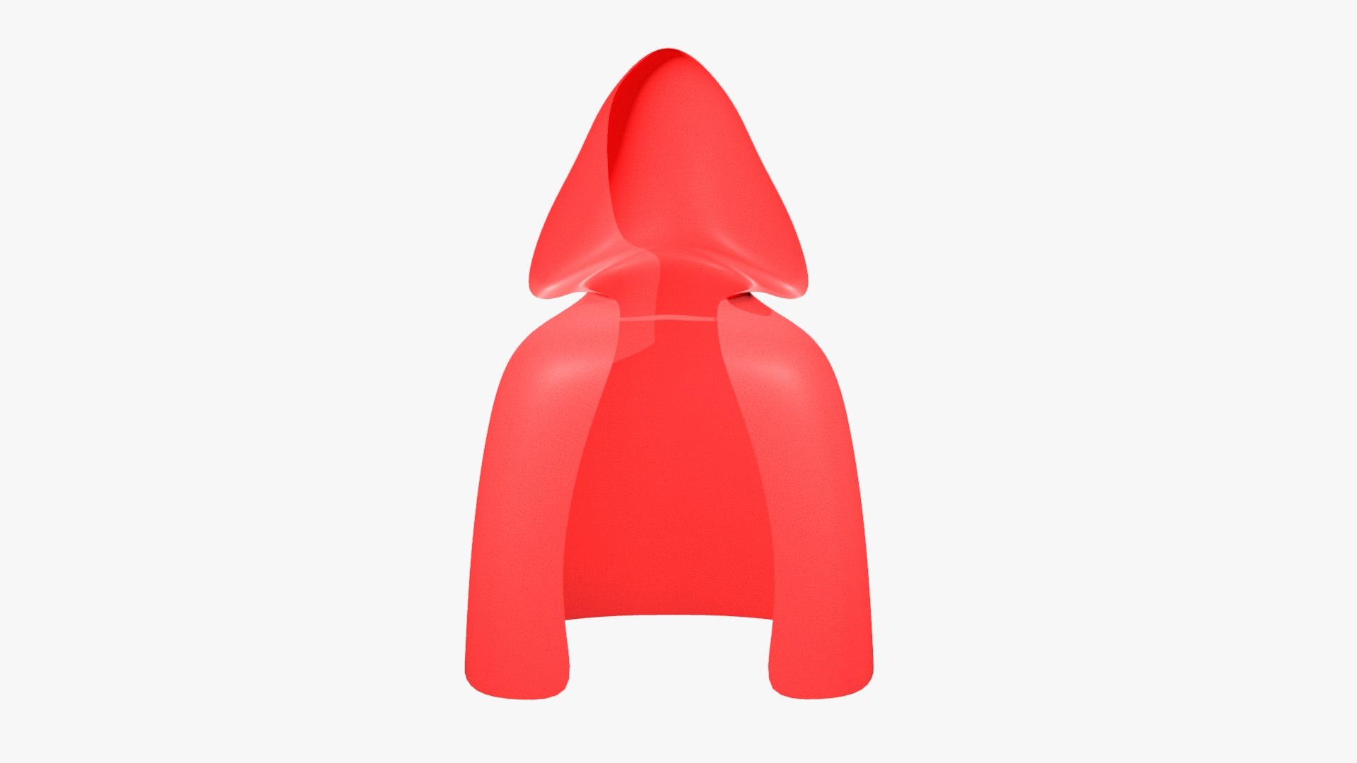 Red Short Cloak 3D Model - TurboSquid 1725665