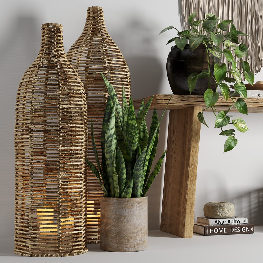 3D Decor Boho Set Model - TurboSquid 1783582