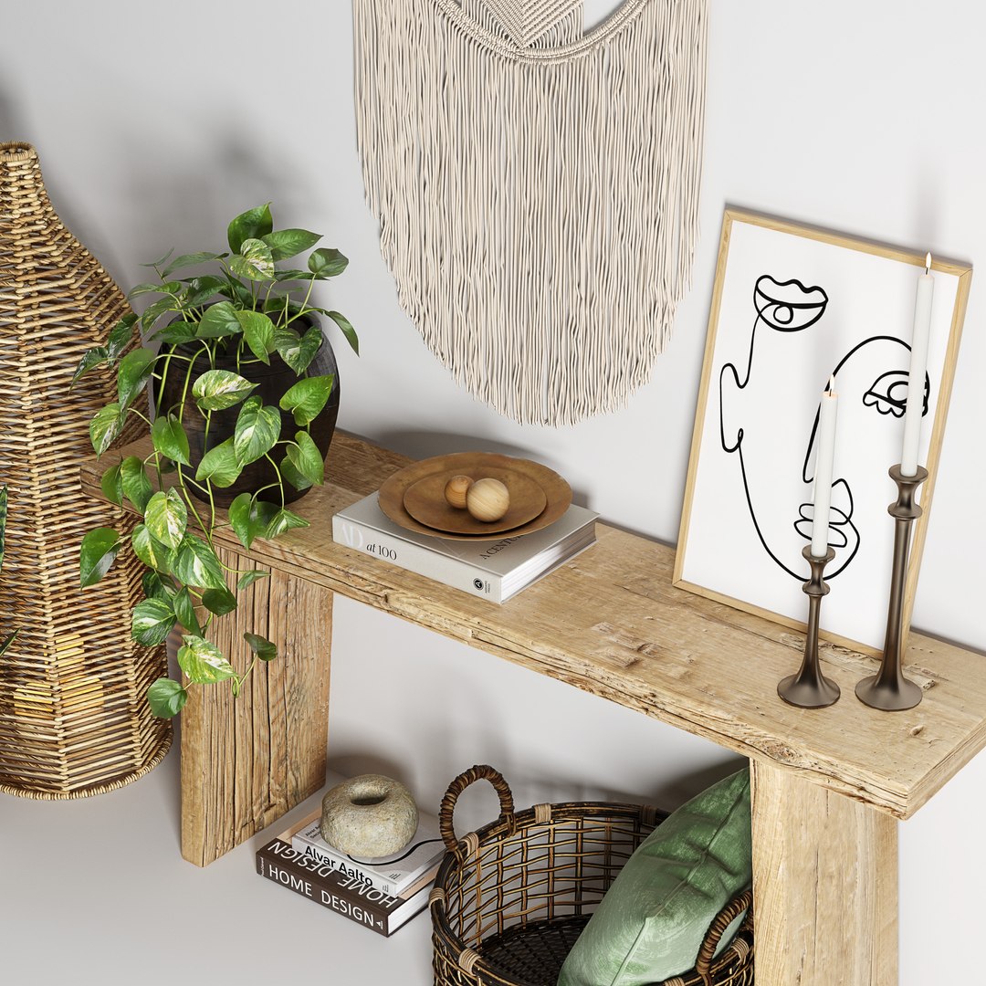 3D Decor Boho Set Model - TurboSquid 1783582