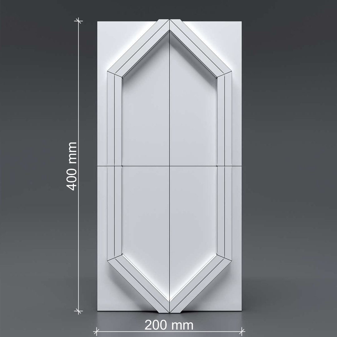 3D Decorative Gypsum Panel - TurboSquid 1534559