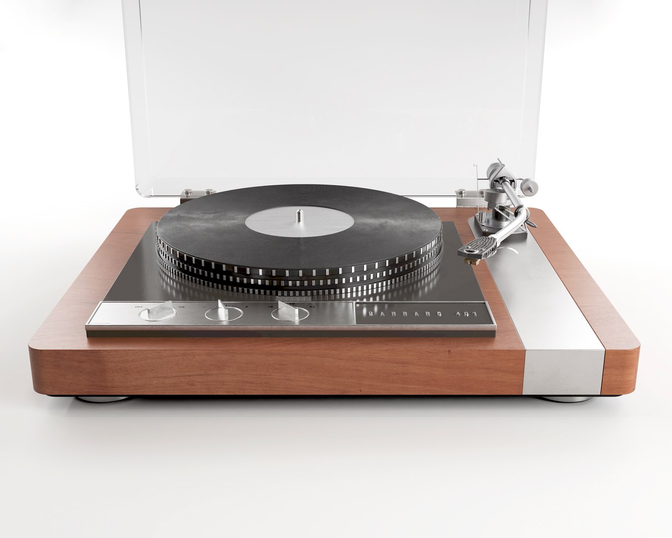 3D Model Garrard 401 Turntable SME Tone Arm And Case - TurboSquid 2009561