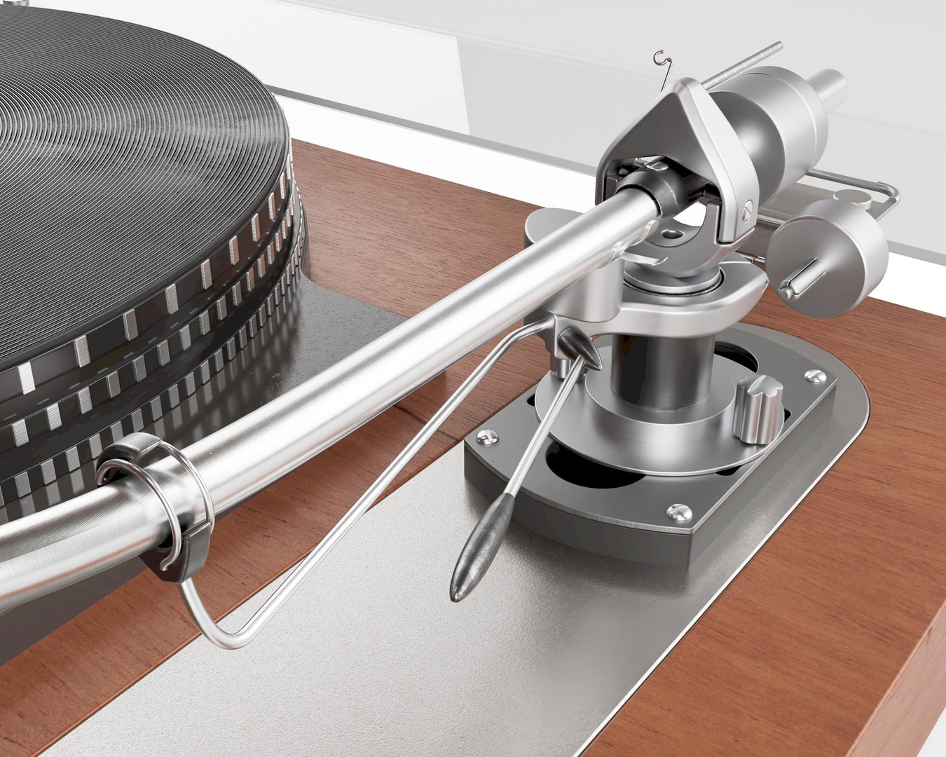 3D Model Garrard 401 Turntable SME Tone Arm And Case - TurboSquid 2009561