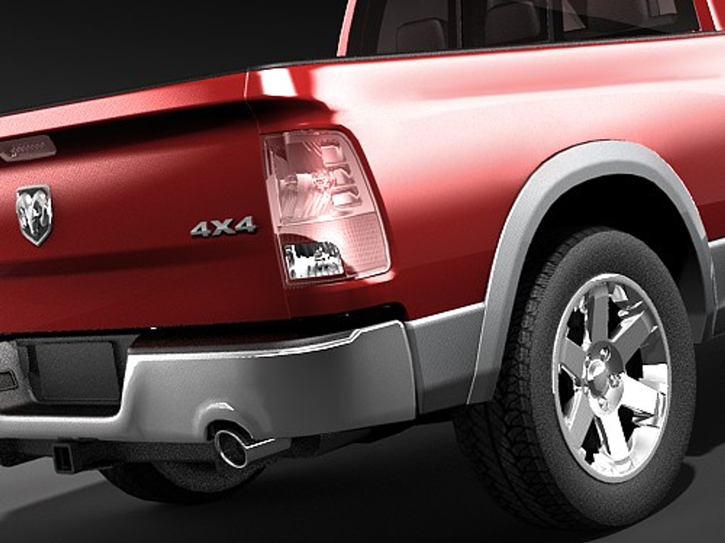3d Dodge Ram 2009 Double