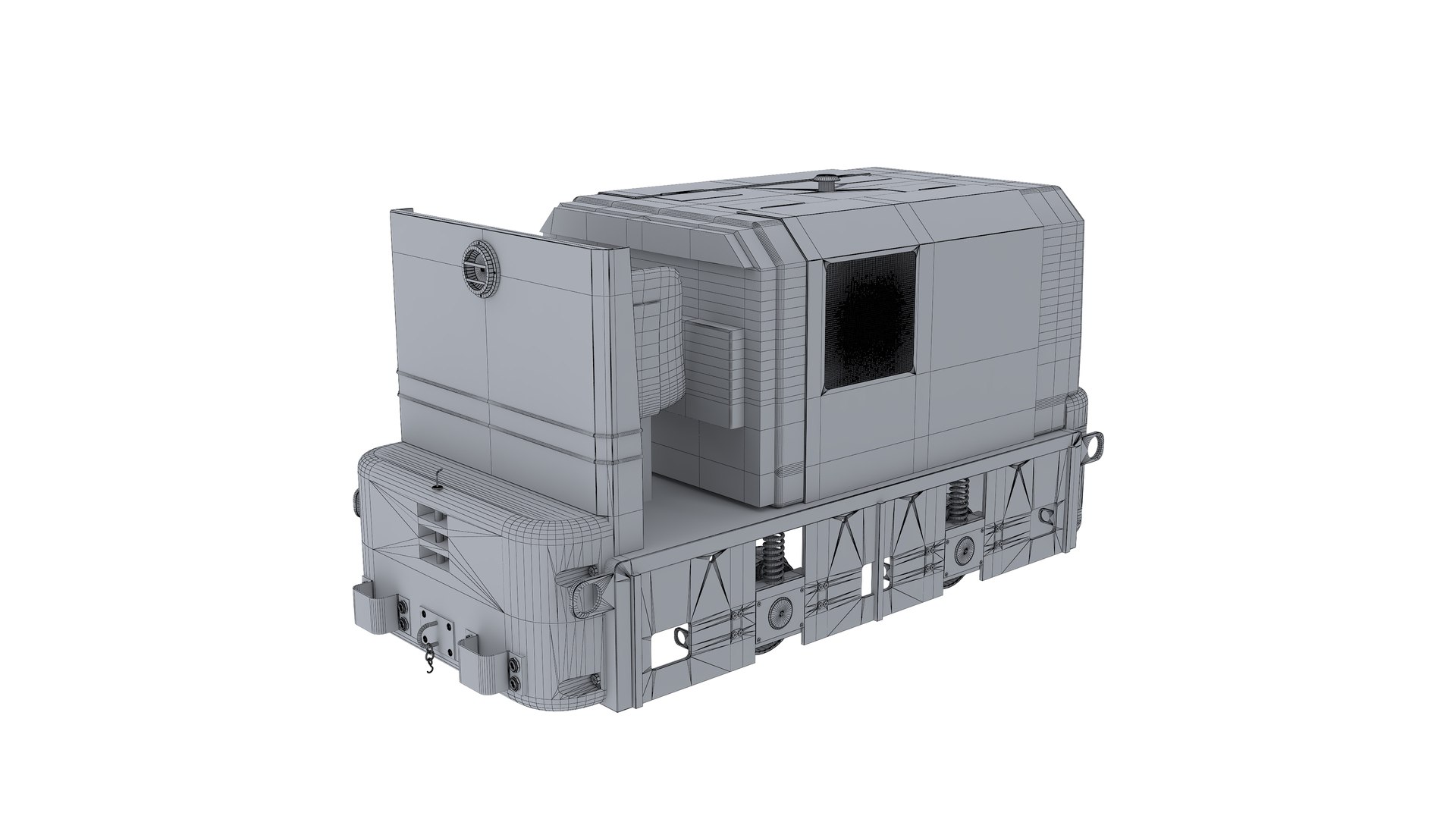 3D Model Locomotive Mining Train - TurboSquid 2415731
