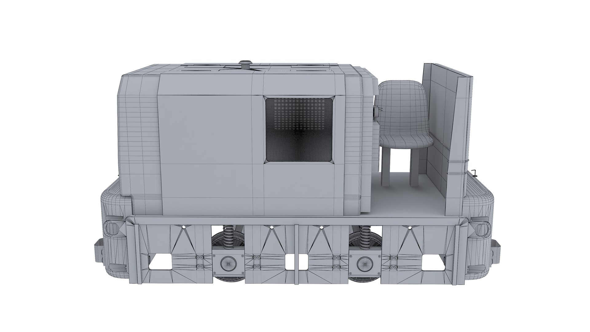 3D Model Locomotive Mining Train - TurboSquid 2415731