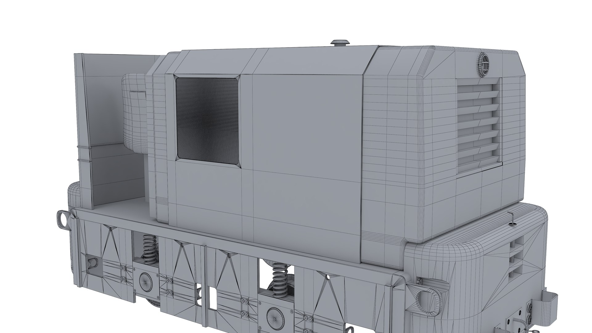 3D Model Locomotive Mining Train - TurboSquid 2415731