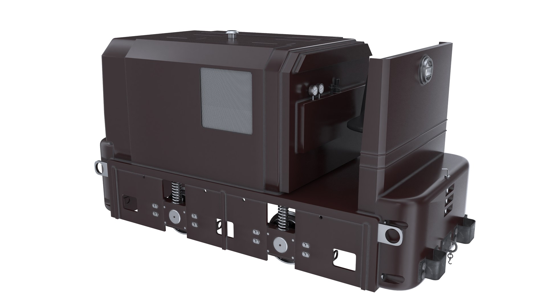 3D Model Locomotive Mining Train - TurboSquid 2415731