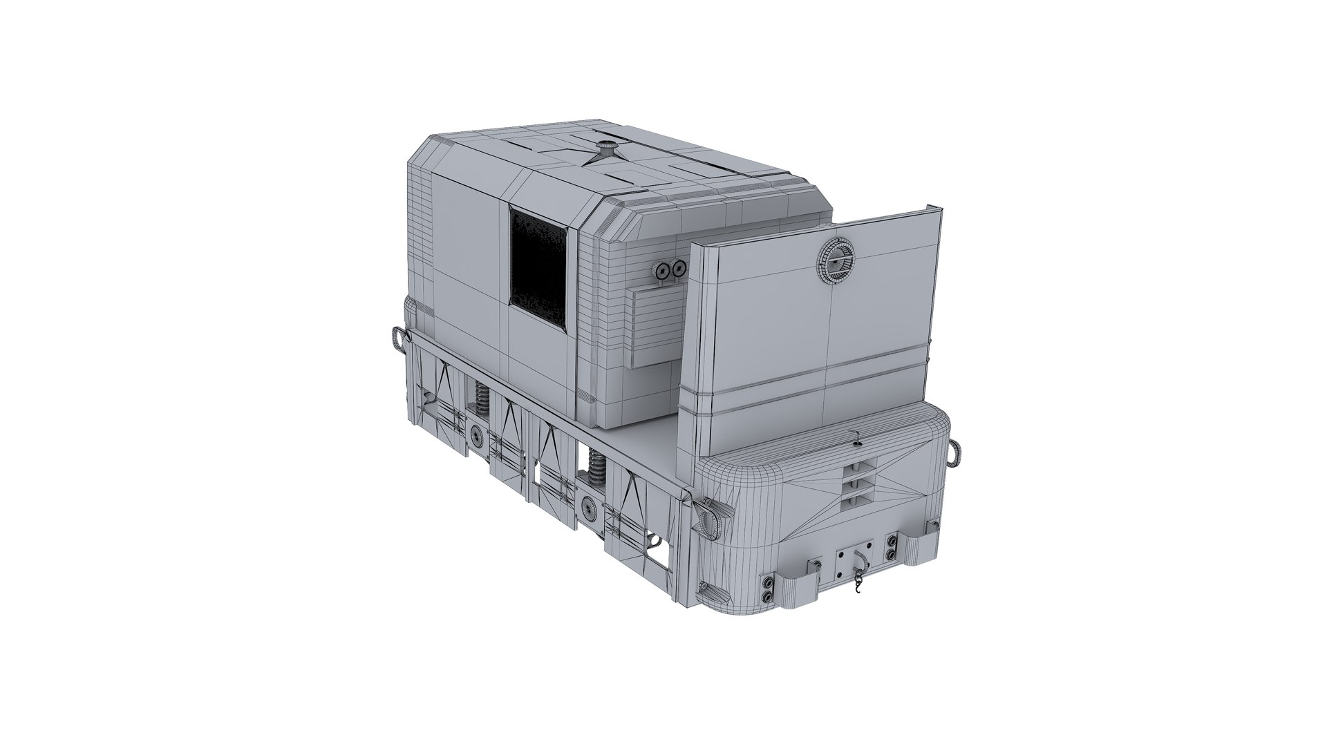 3D Model Locomotive Mining Train - TurboSquid 2415731