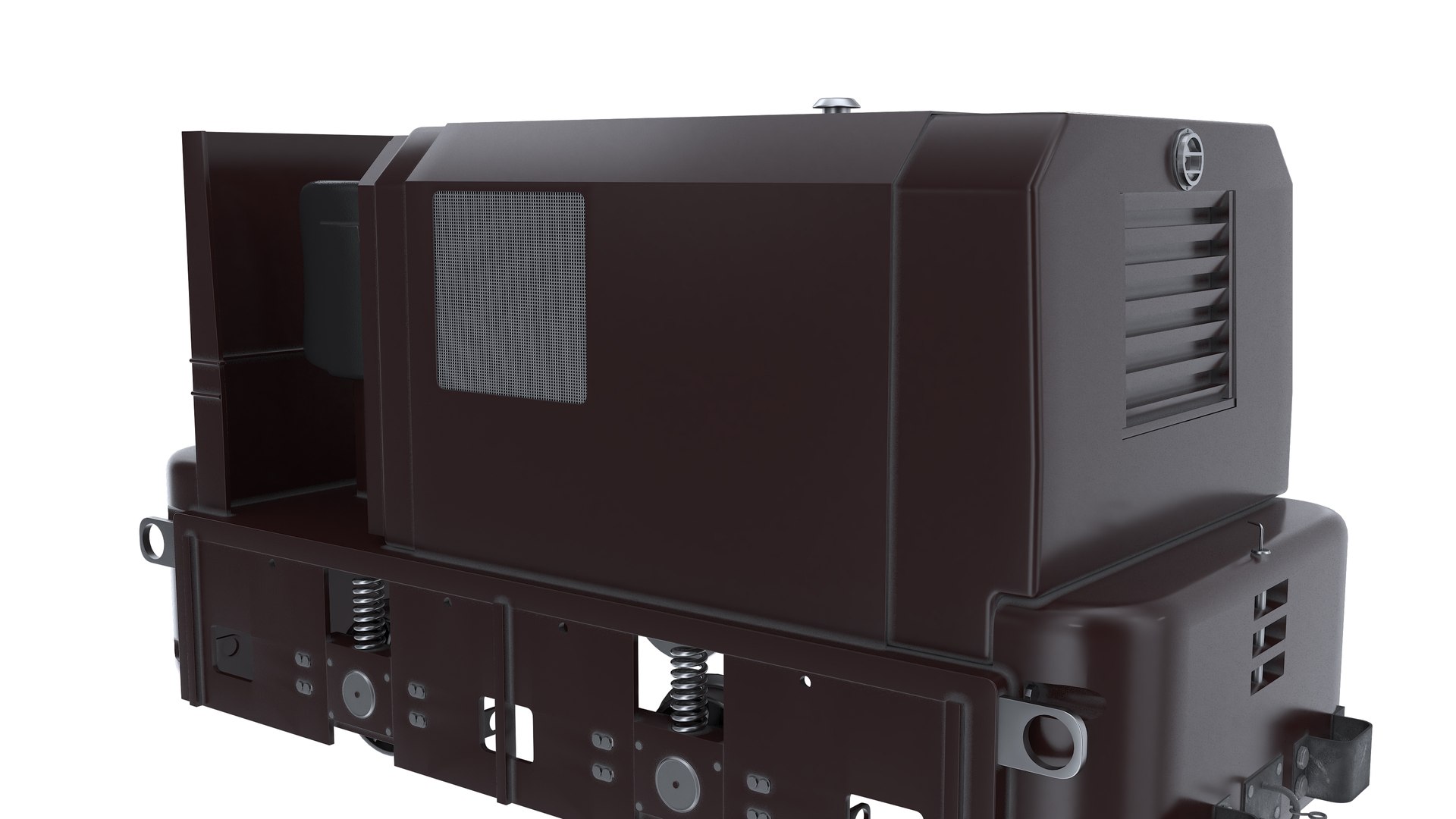 3D Model Locomotive Mining Train - TurboSquid 2415731