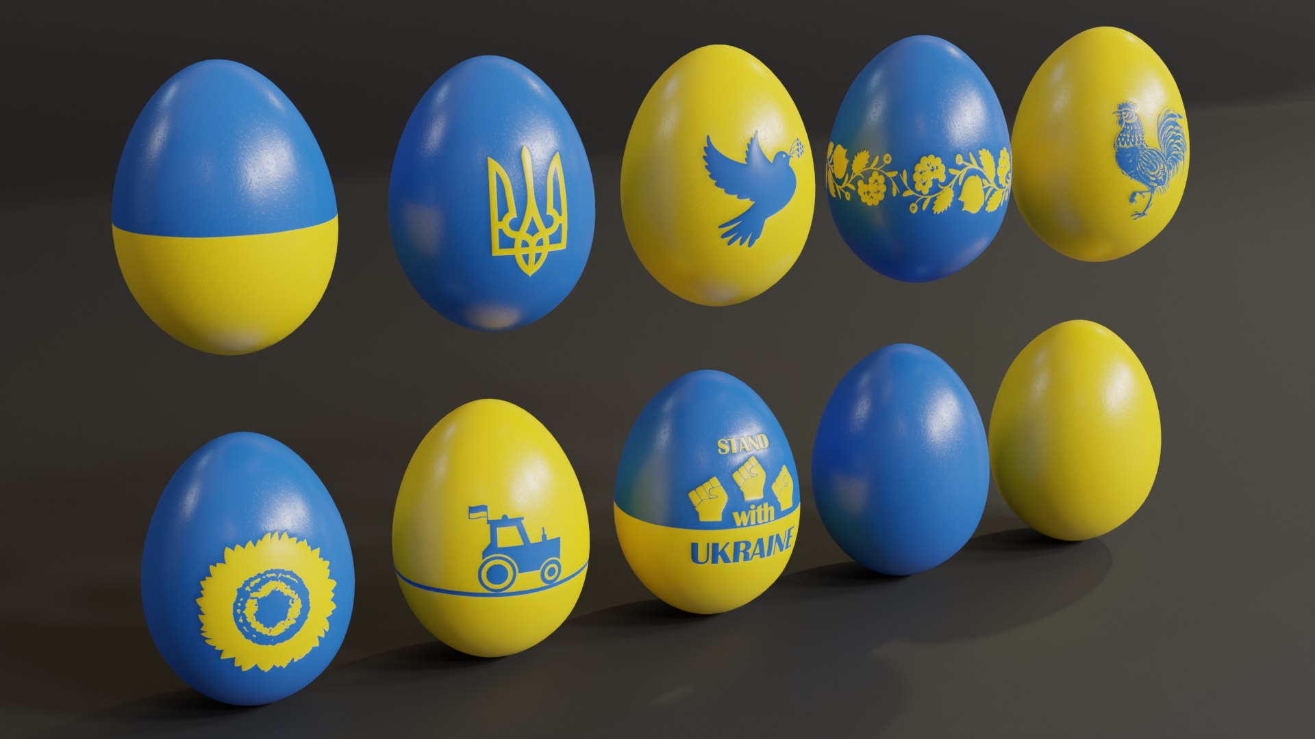 Ukrainian Easter Eggs 3D Model - TurboSquid 2032465