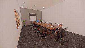 3D parametric conference table - TurboSquid 1412961