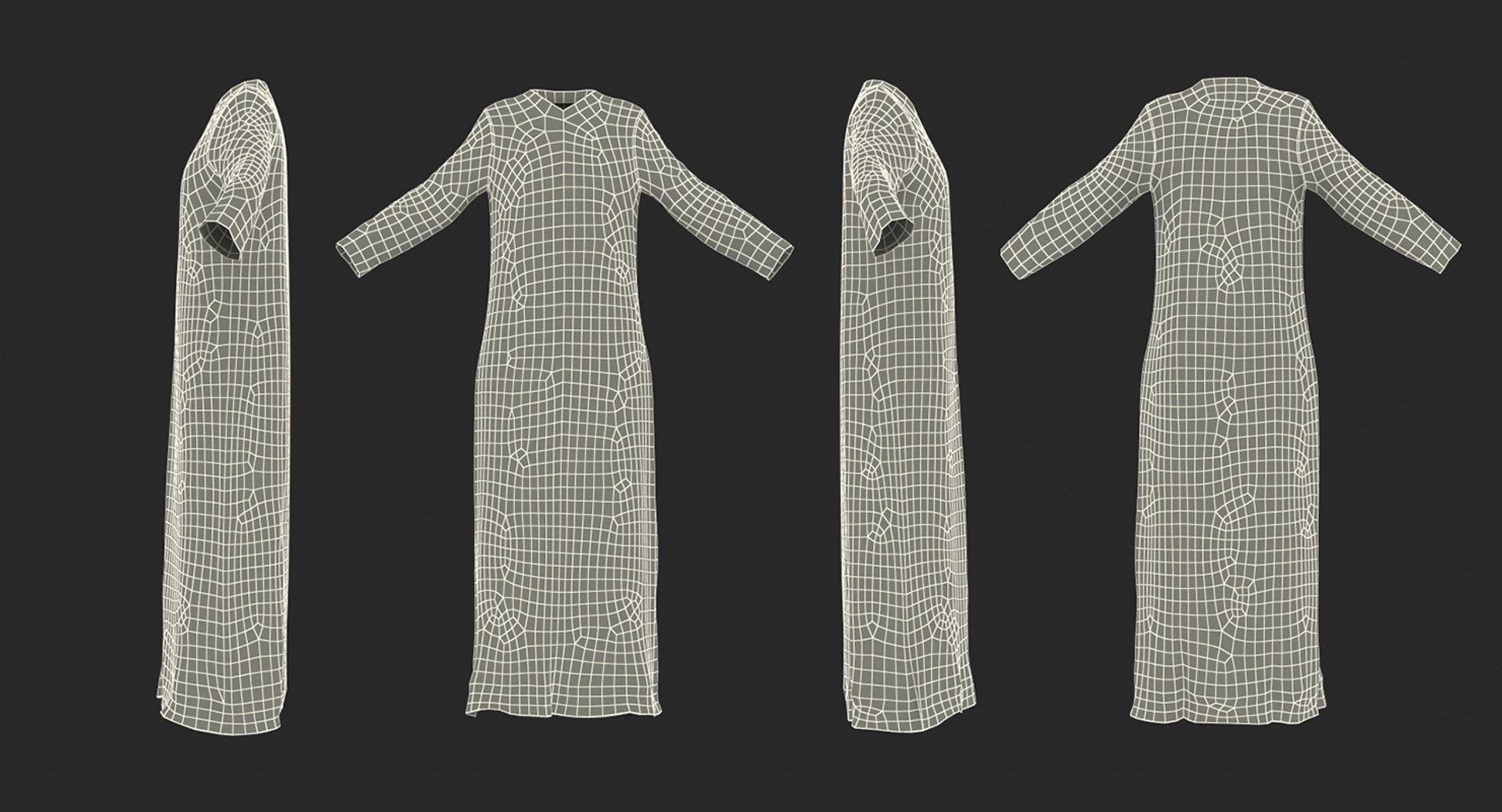 Arabian woman black abaya 3D model - TurboSquid 1161764