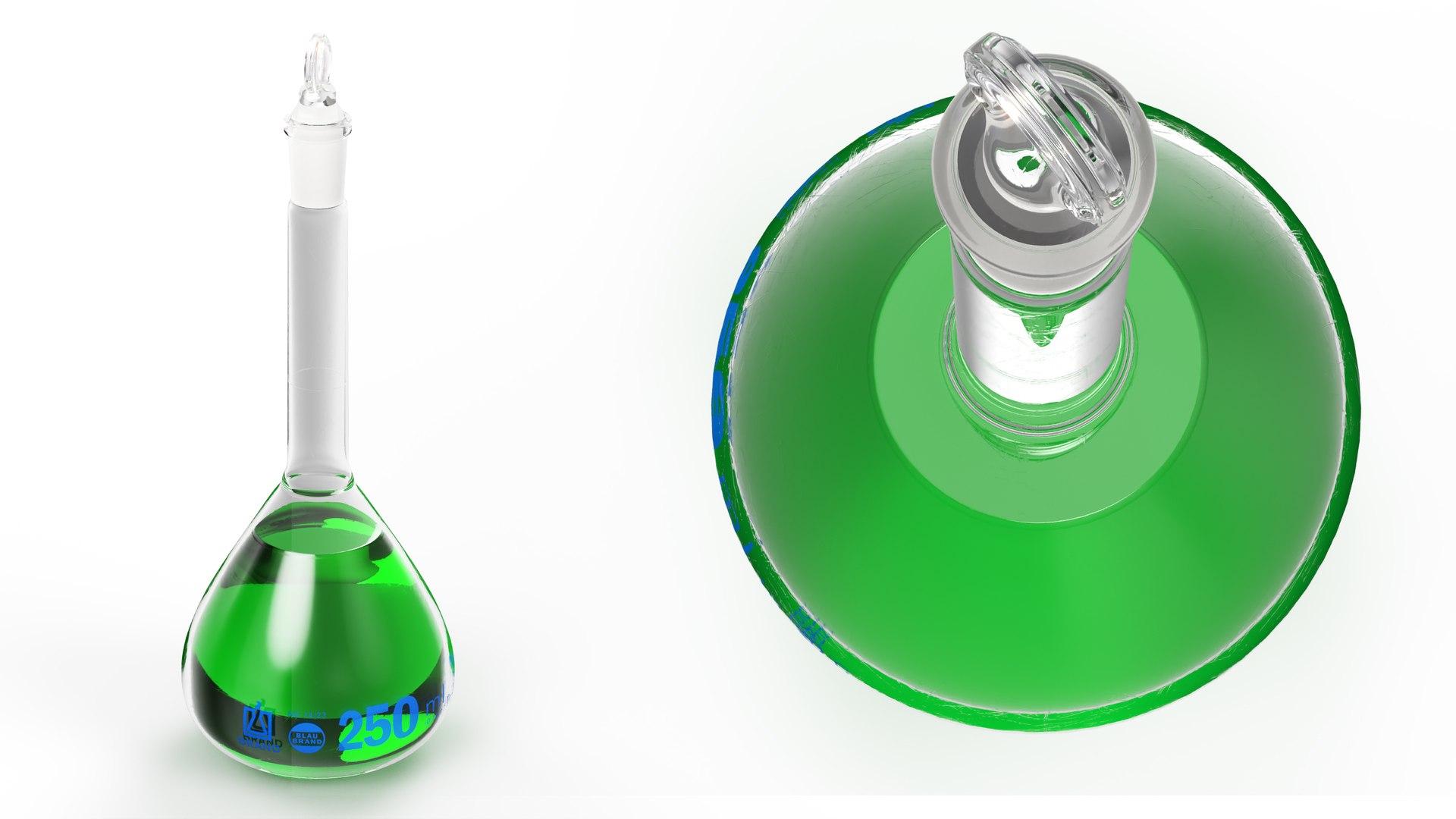 Medical Flask 250ml Filled With Green Liquor 3D - TurboSquid 2063020