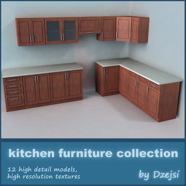 3d kitchen furniture model