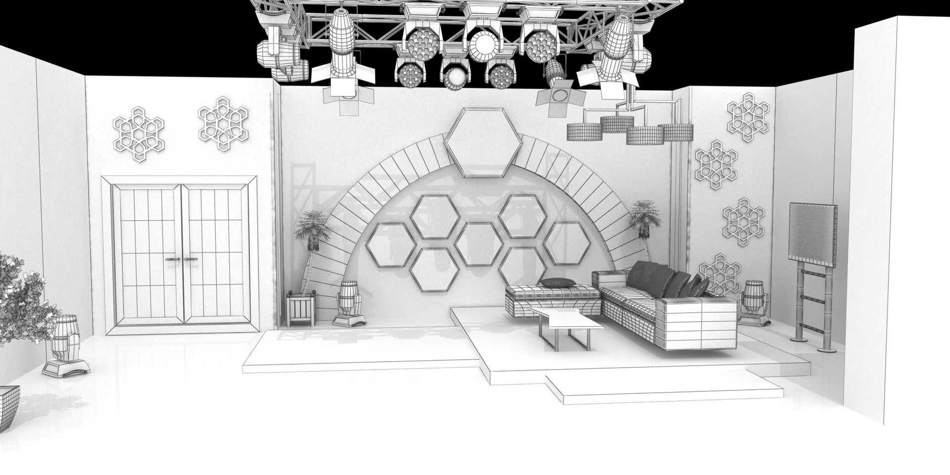 3D Tv Studio Model - TurboSquid 1309321