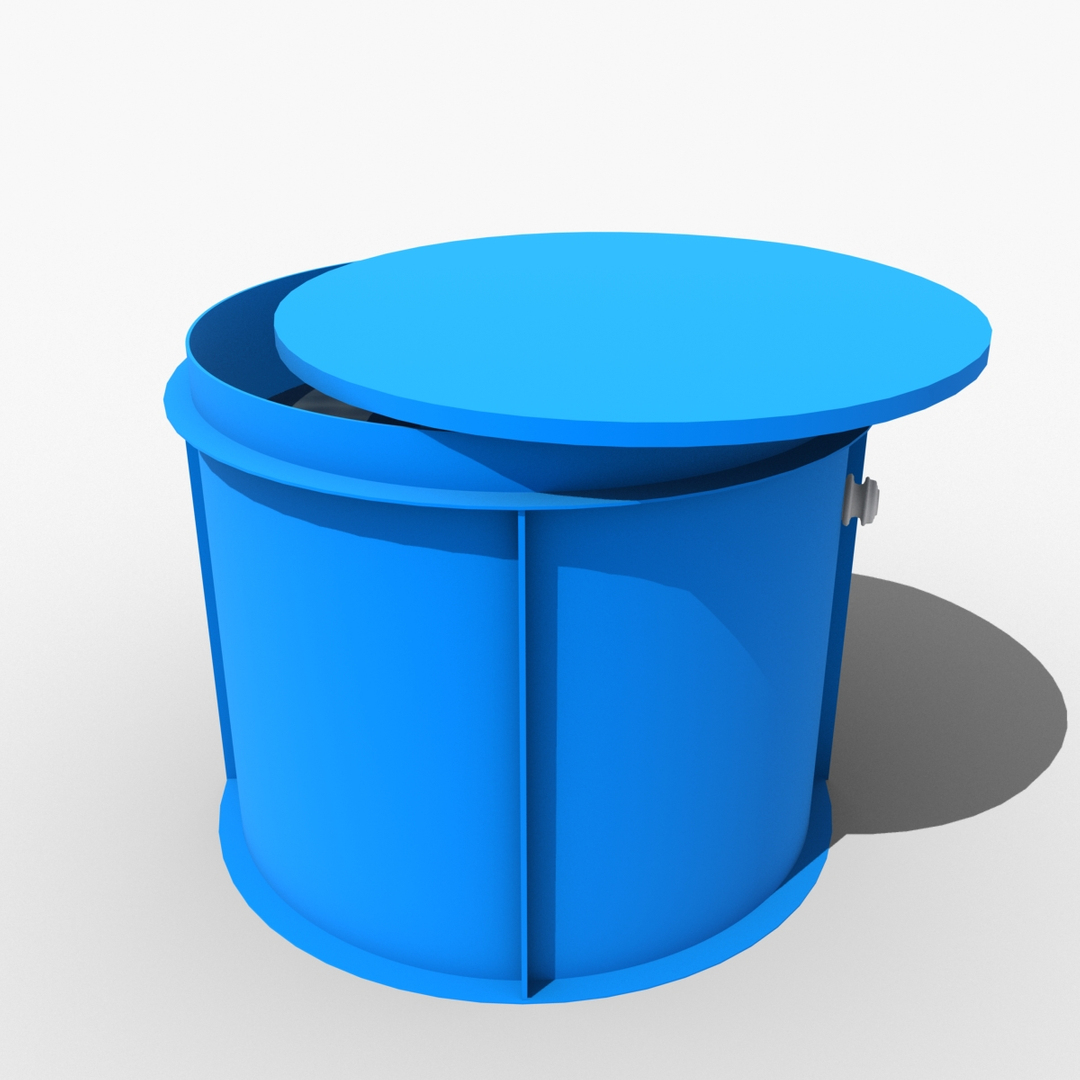 3d model garden shaft