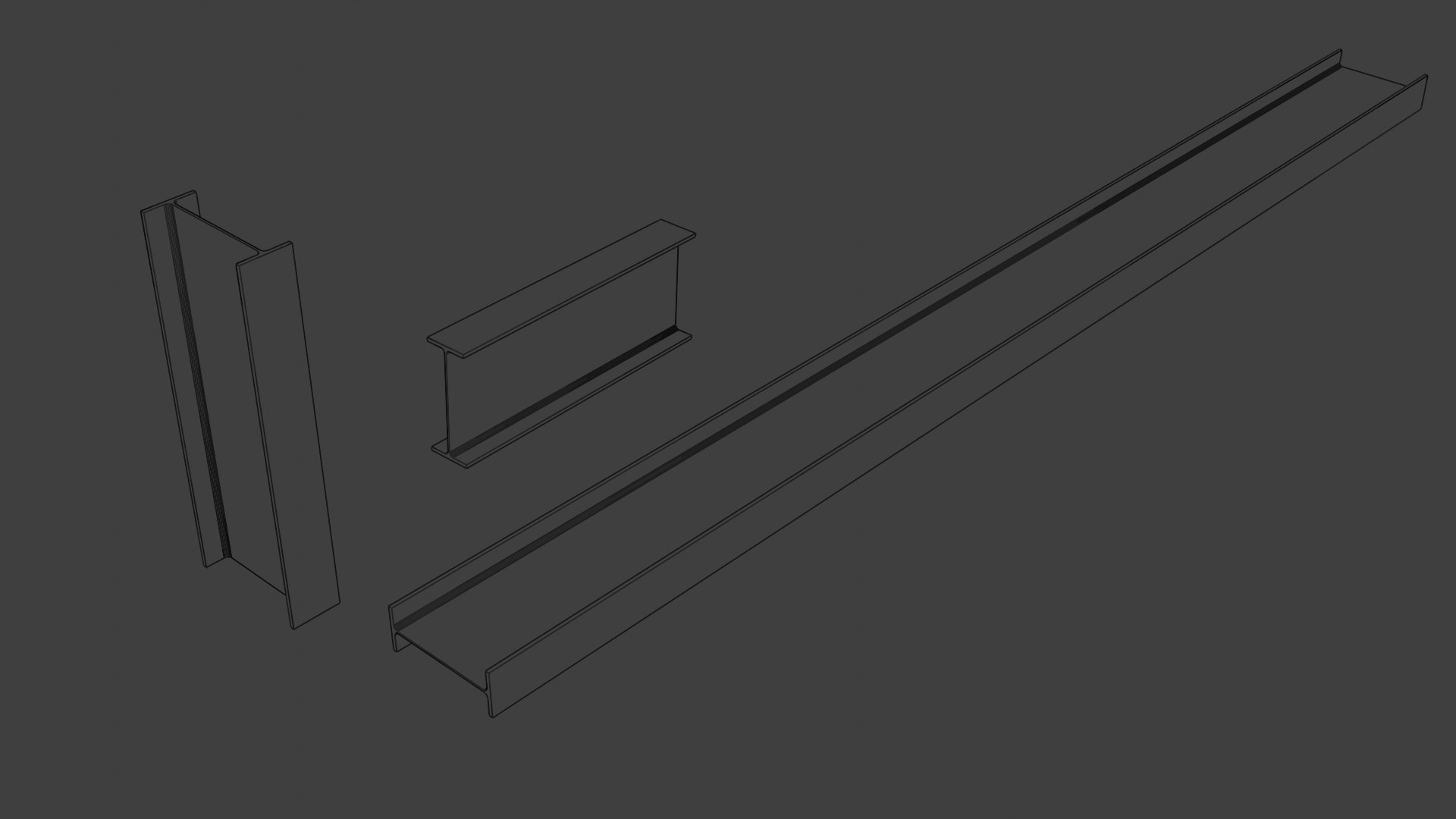 H-beam 800 3D Model - TurboSquid 1525909