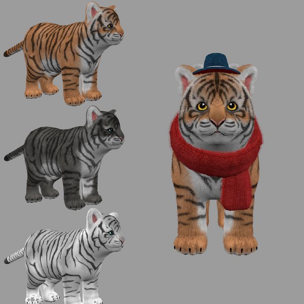 Baby Tiger 3D - TurboSquid 1953621