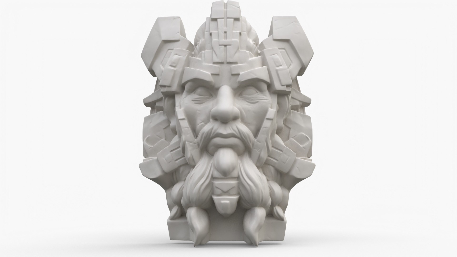 Stone Sentinel Bust 1 3D Model - TurboSquid 2187734