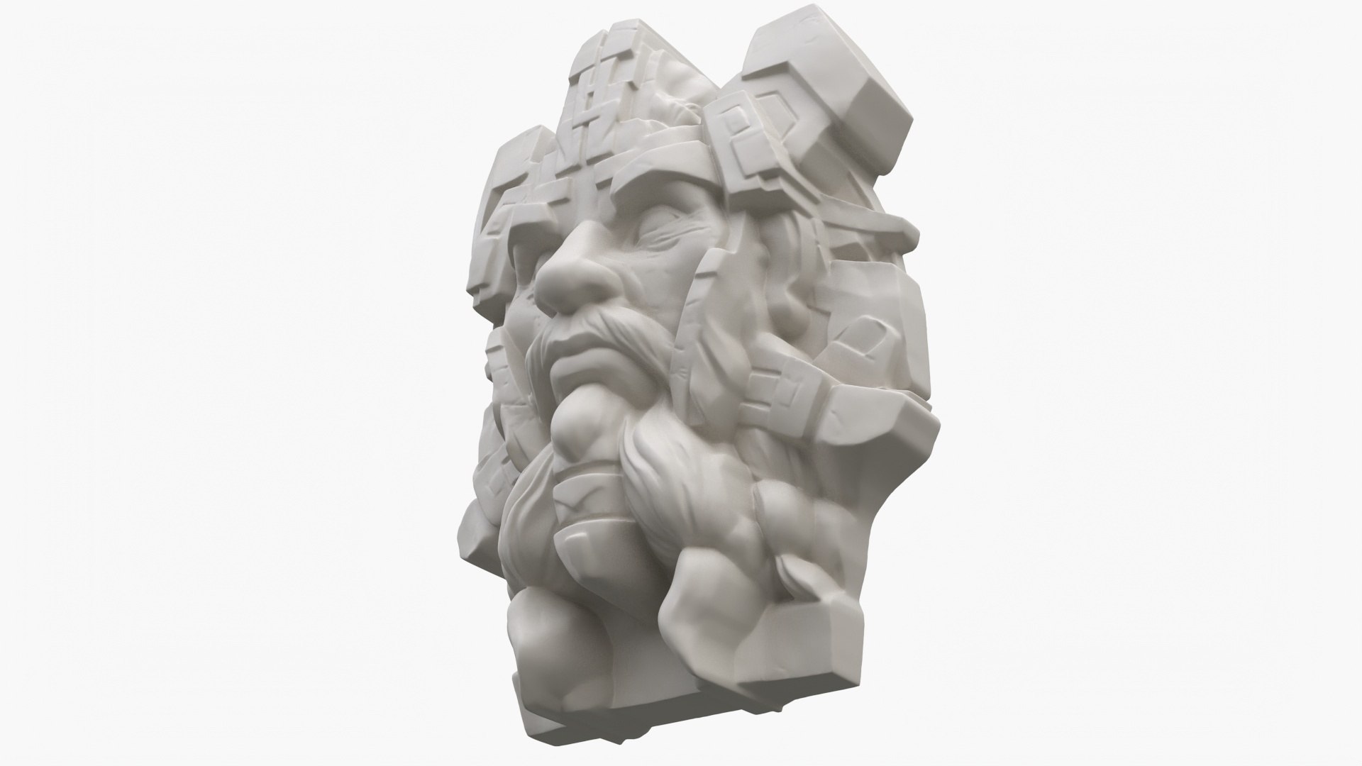 Stone Sentinel Bust 1 3D Model - TurboSquid 2187734