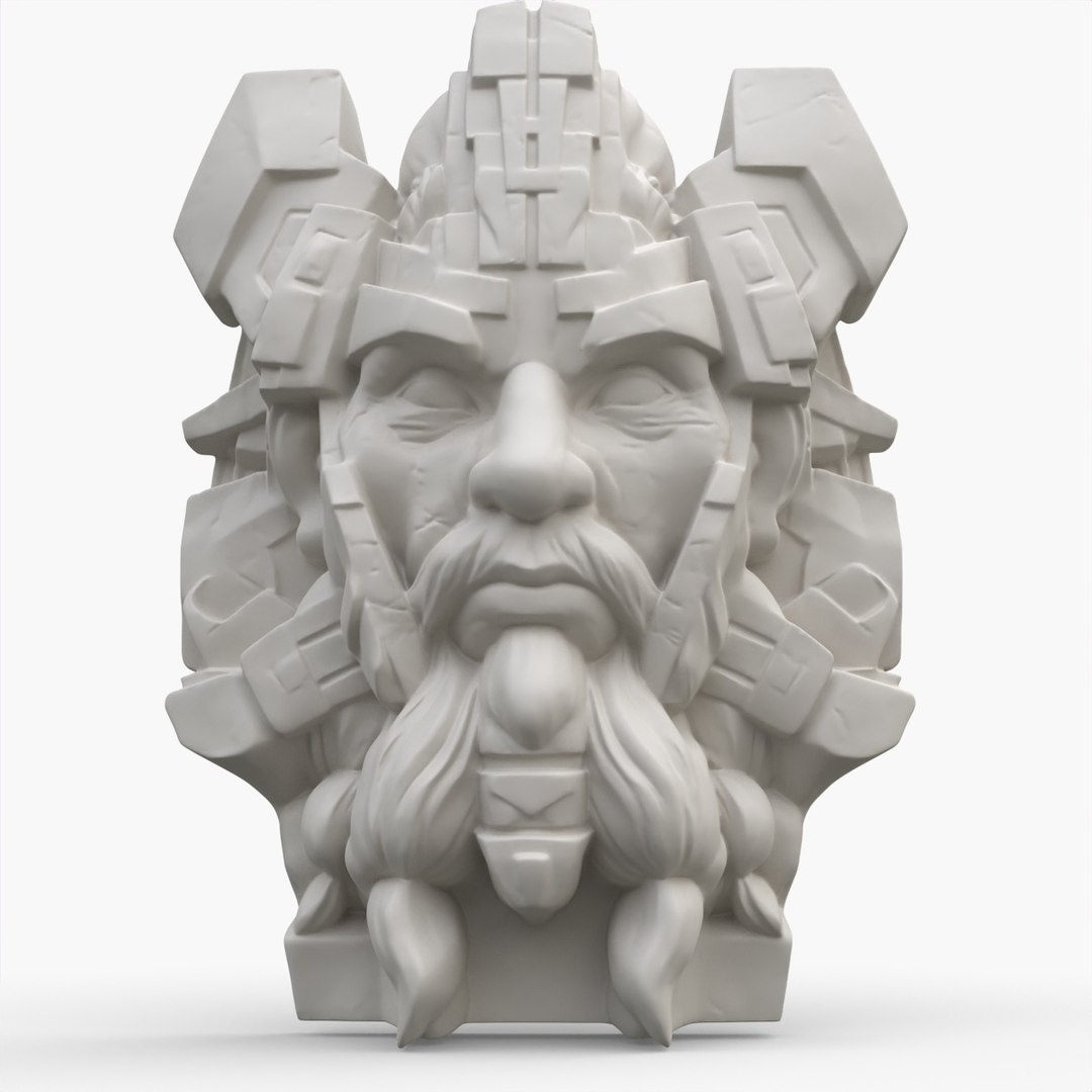 Stone Sentinel Bust 1 3D Model - TurboSquid 2187734