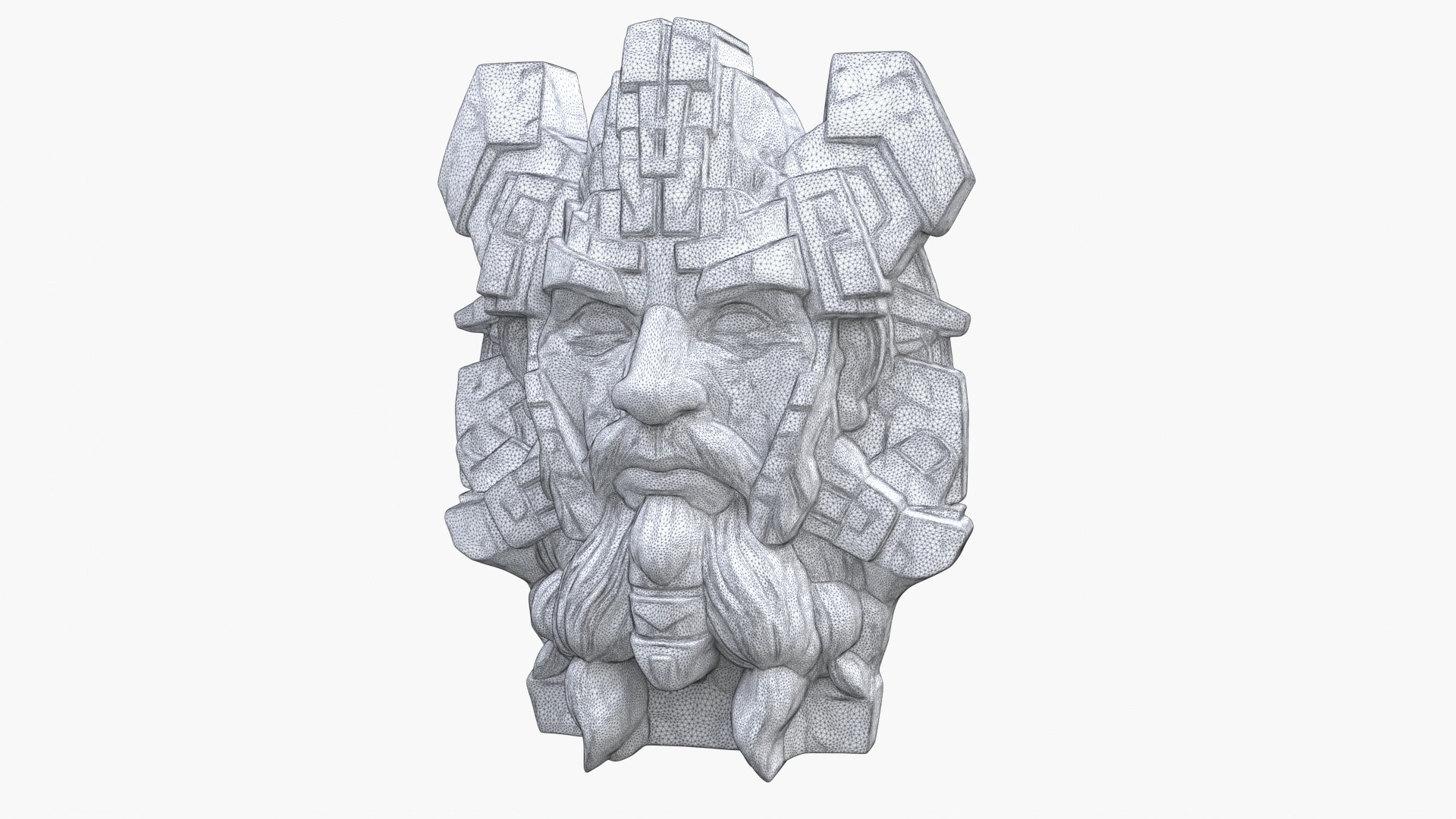 Stone Sentinel Bust 1 3D Model - TurboSquid 2187734