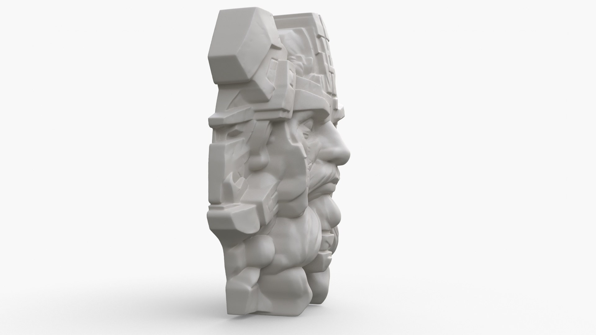 Stone Sentinel Bust 1 3D Model - TurboSquid 2187734