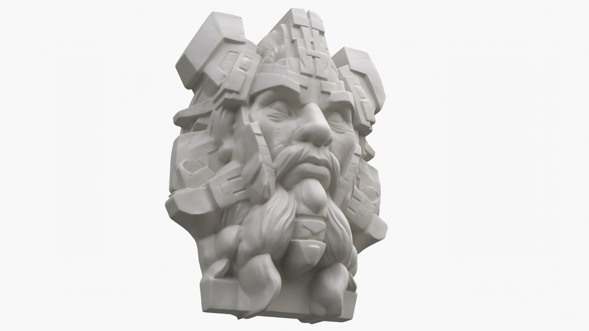 Stone Sentinel Bust 1 3D Model - TurboSquid 2187734