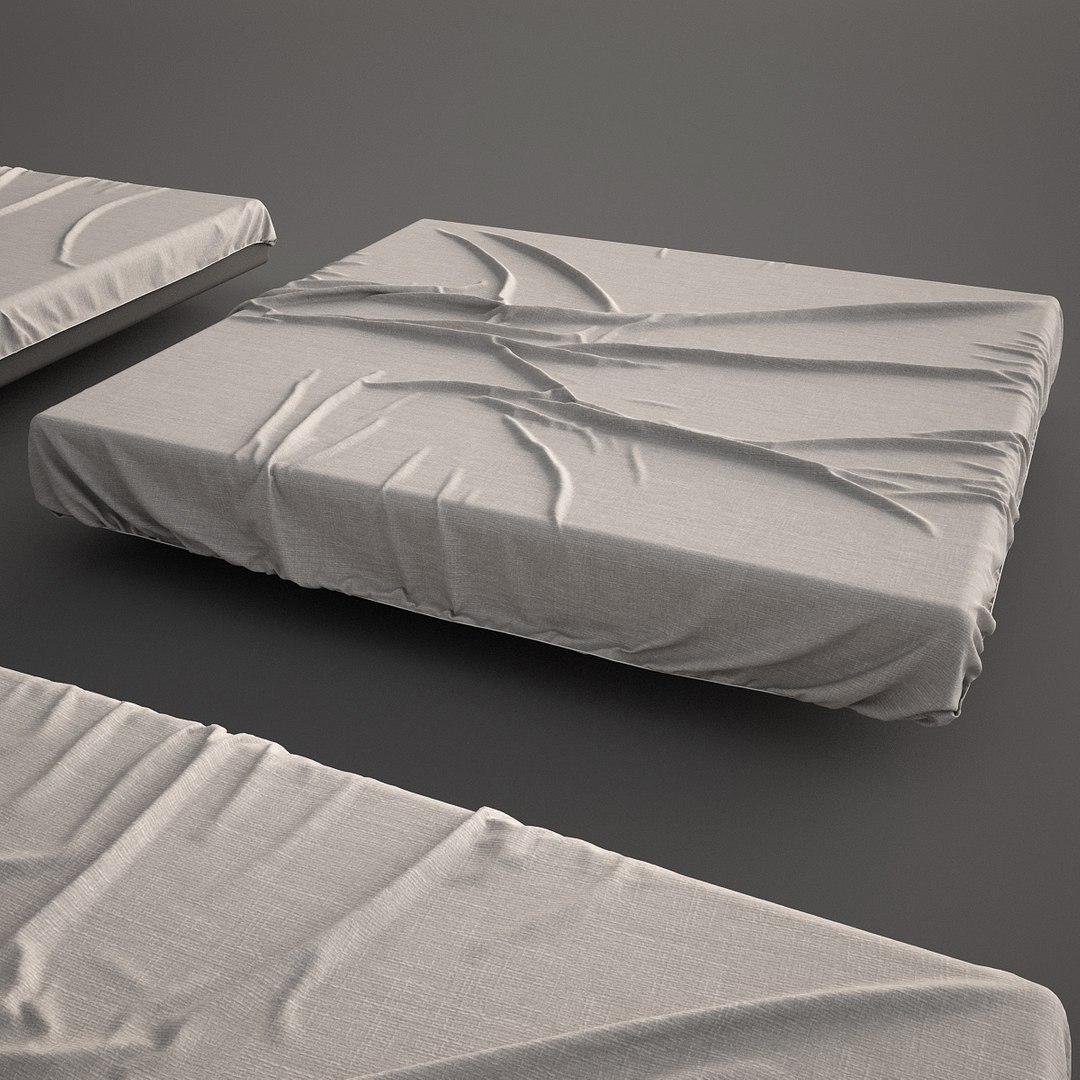 3d Model Bed Mattress Sheet Set