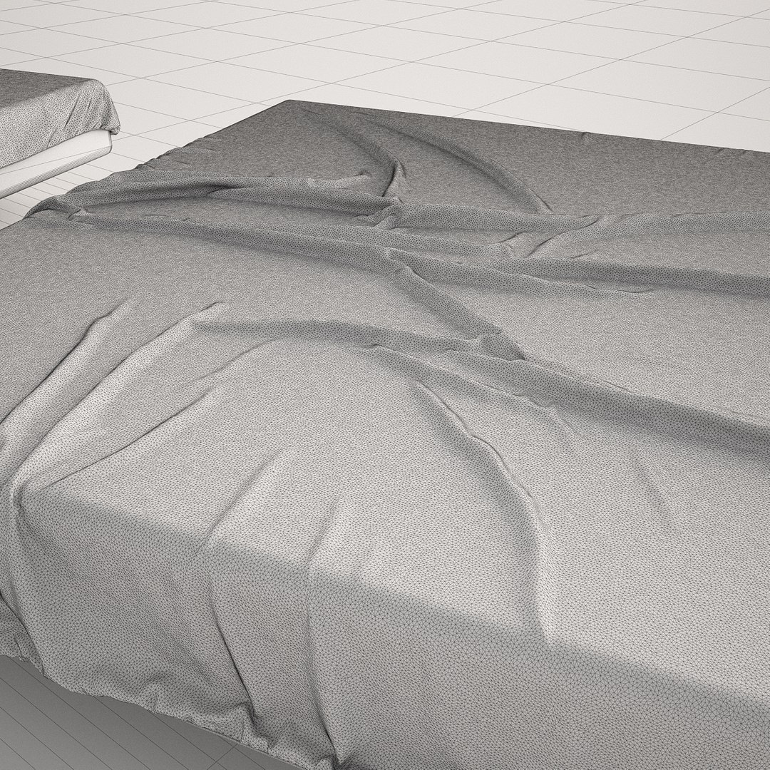 3d Model Bed Mattress Sheet Set