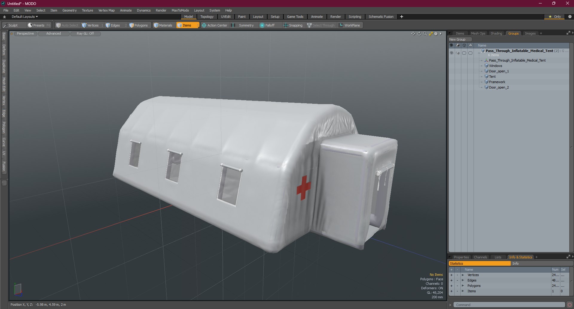 3D Pass Through Inflatable Medical Tent Model - TurboSquid 2249610