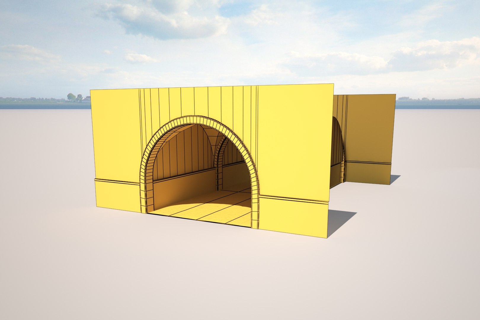 Building Gate Gateway 3D - TurboSquid 1152249