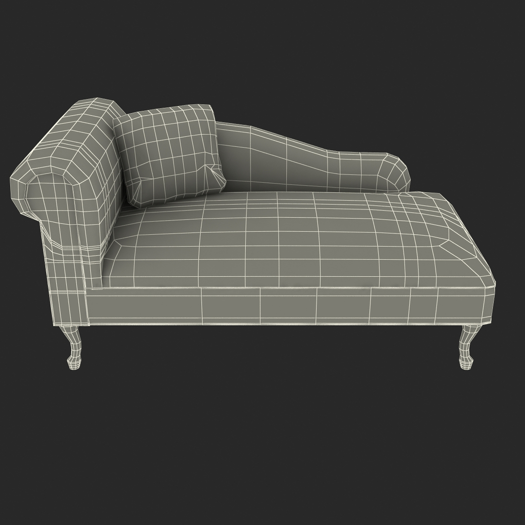 3d chaise lounge model