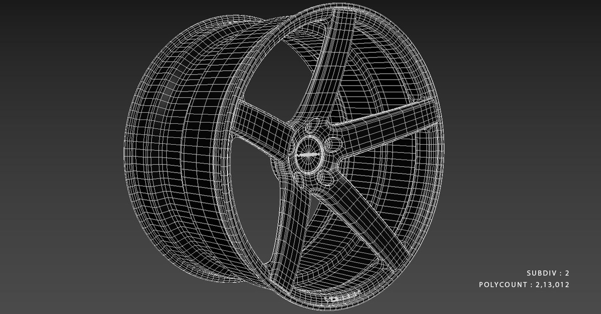 Vossen CV-3R Alloy Rim 3D Model - TurboSquid 2224281