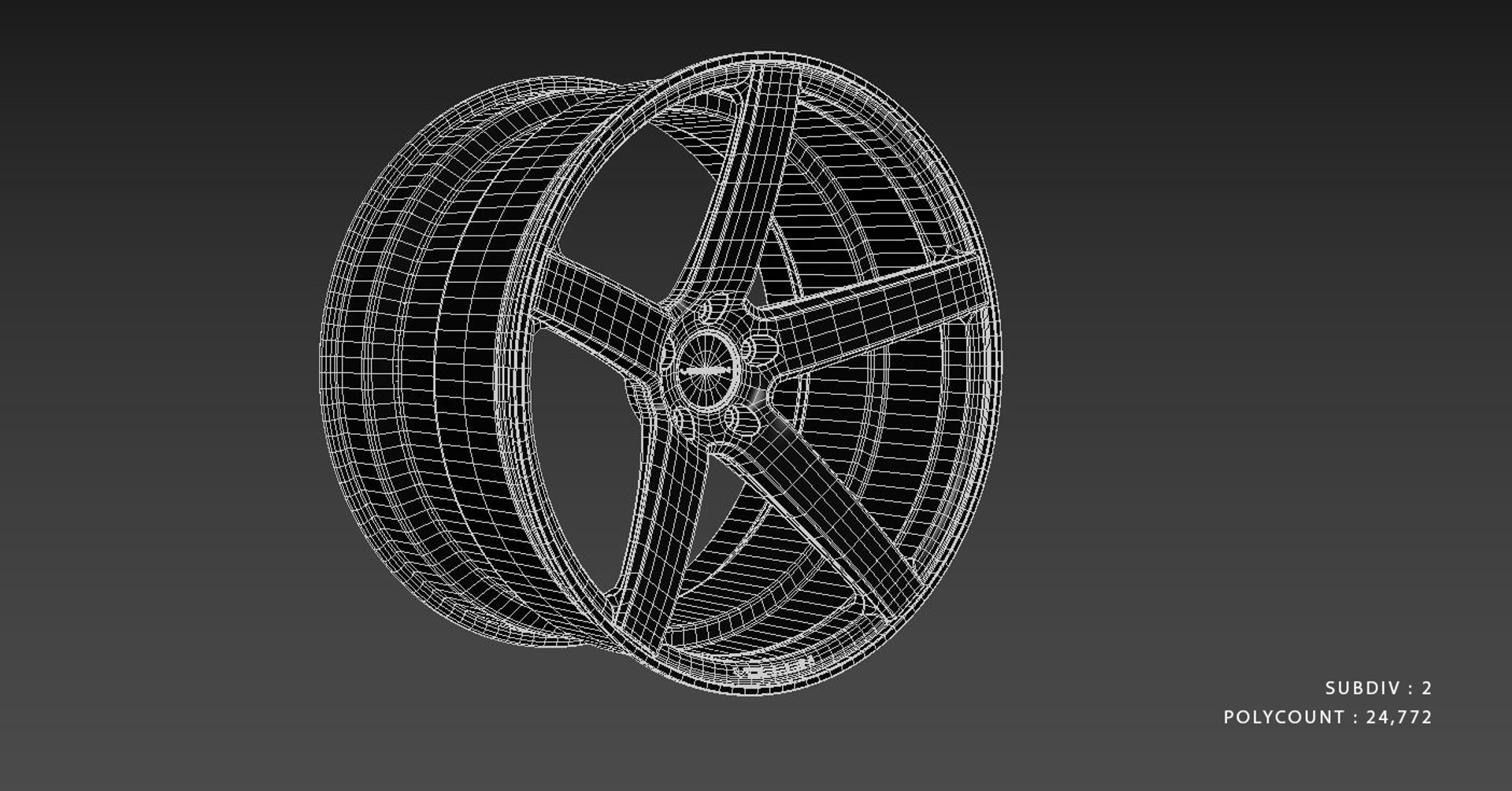 Vossen CV-3R Alloy Rim 3D Model - TurboSquid 2224281