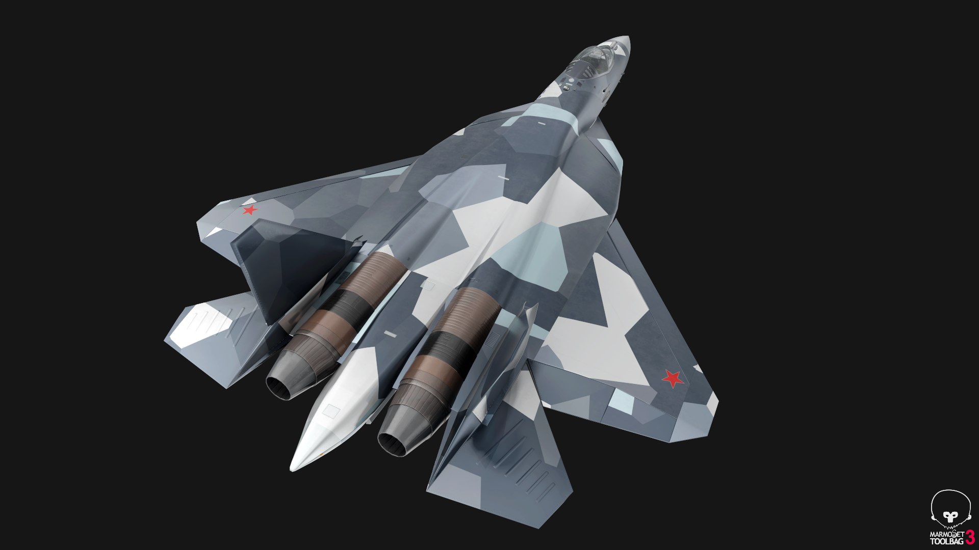 Sukhoi t-50 - pbr 3D - TurboSquid 1402858