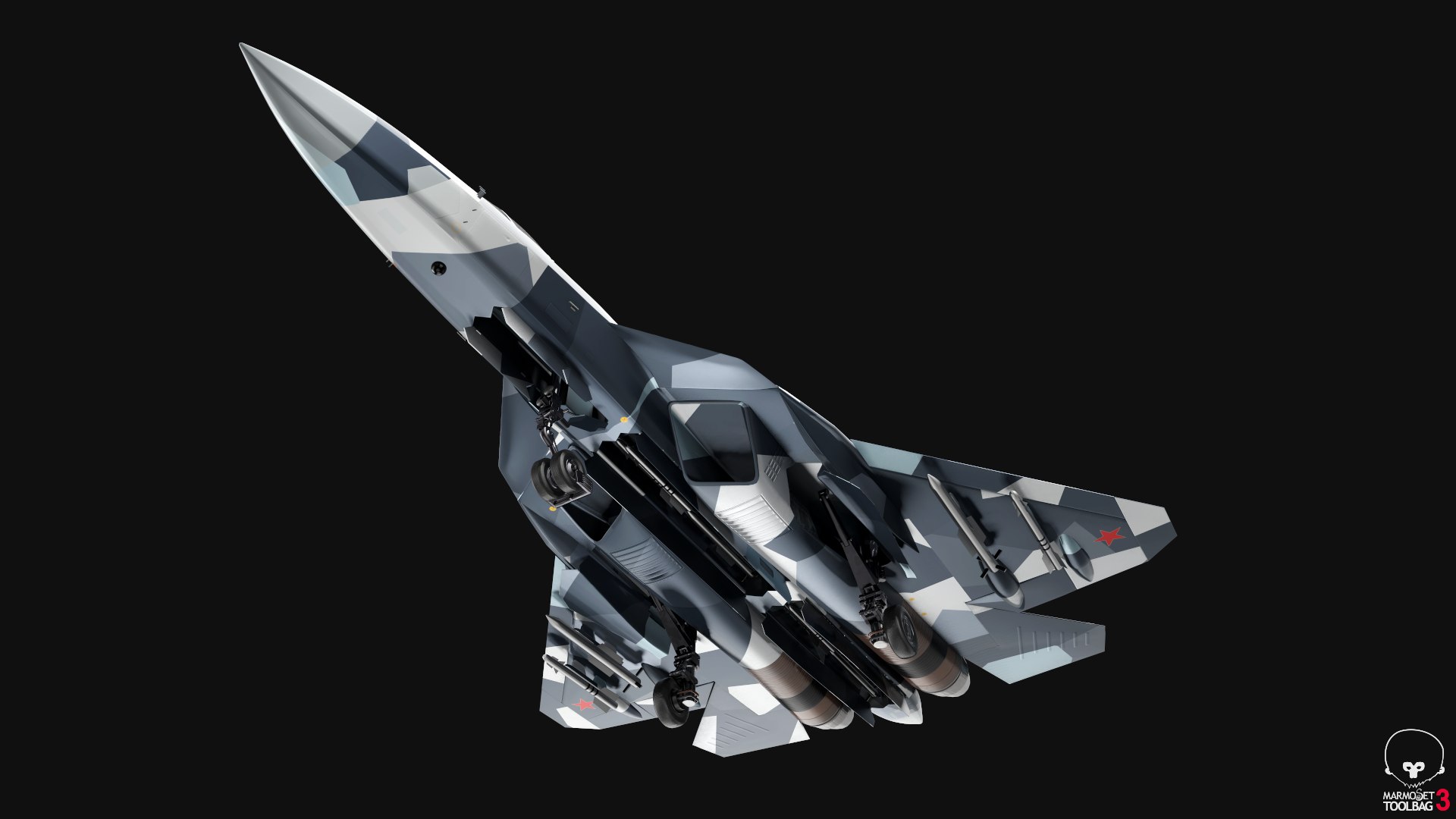 Sukhoi t-50 - pbr 3D - TurboSquid 1402858
