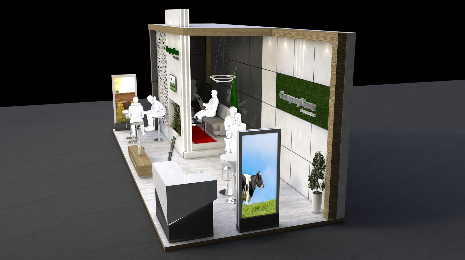 3D Model Exhibition Vip Stand - TurboSquid 1805578