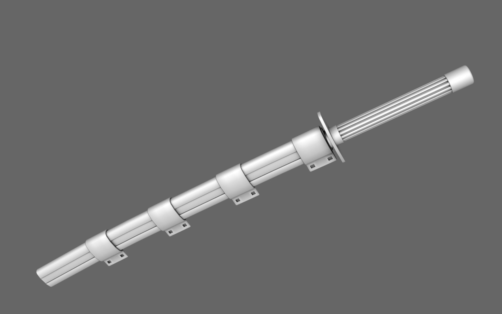 cyborg katana sword obj