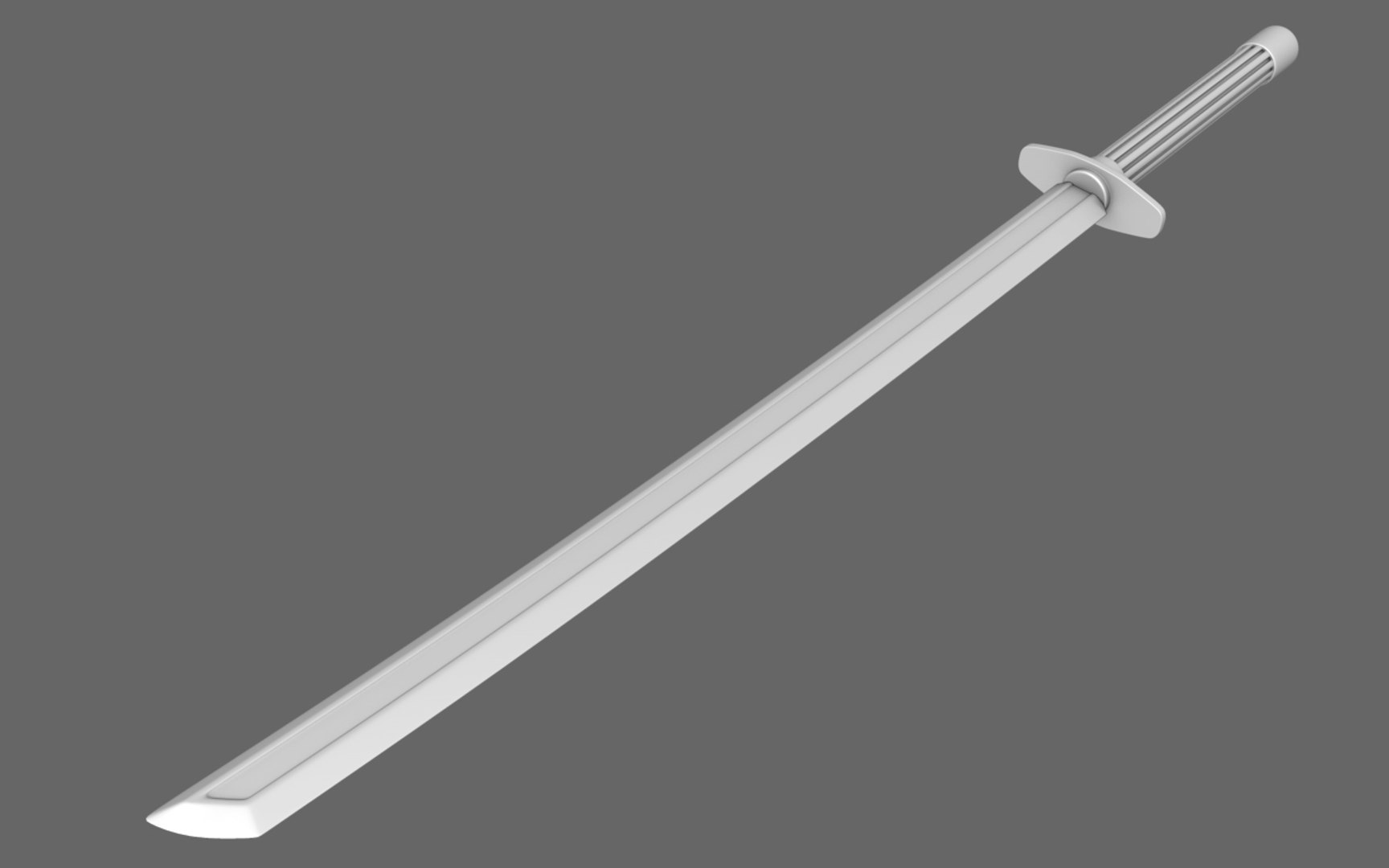 Cyborg Katana Sword Obj