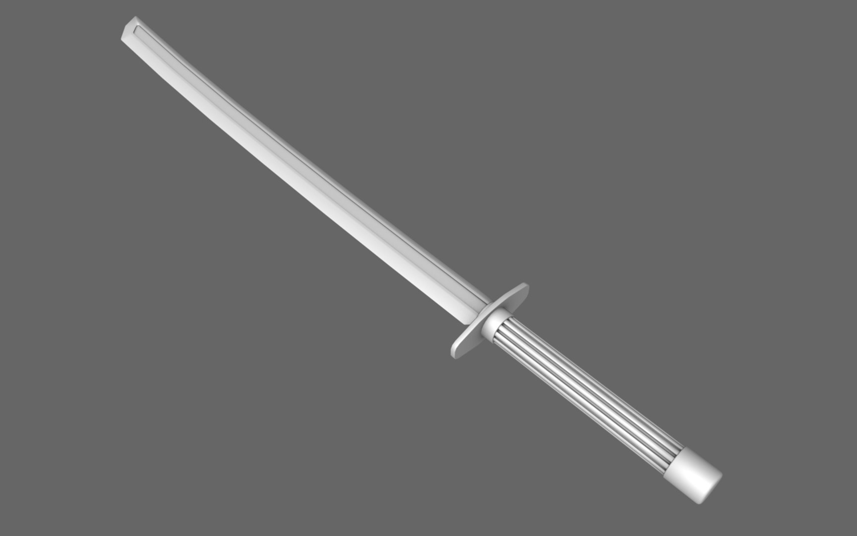 Cyborg Katana Sword Obj