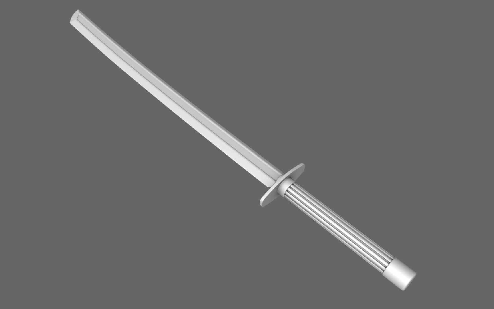 Cyborg Katana Sword Obj