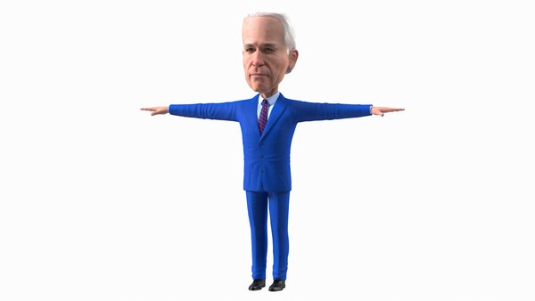 Cartoon Joe Biden Rigged 3D model - TurboSquid 1777351