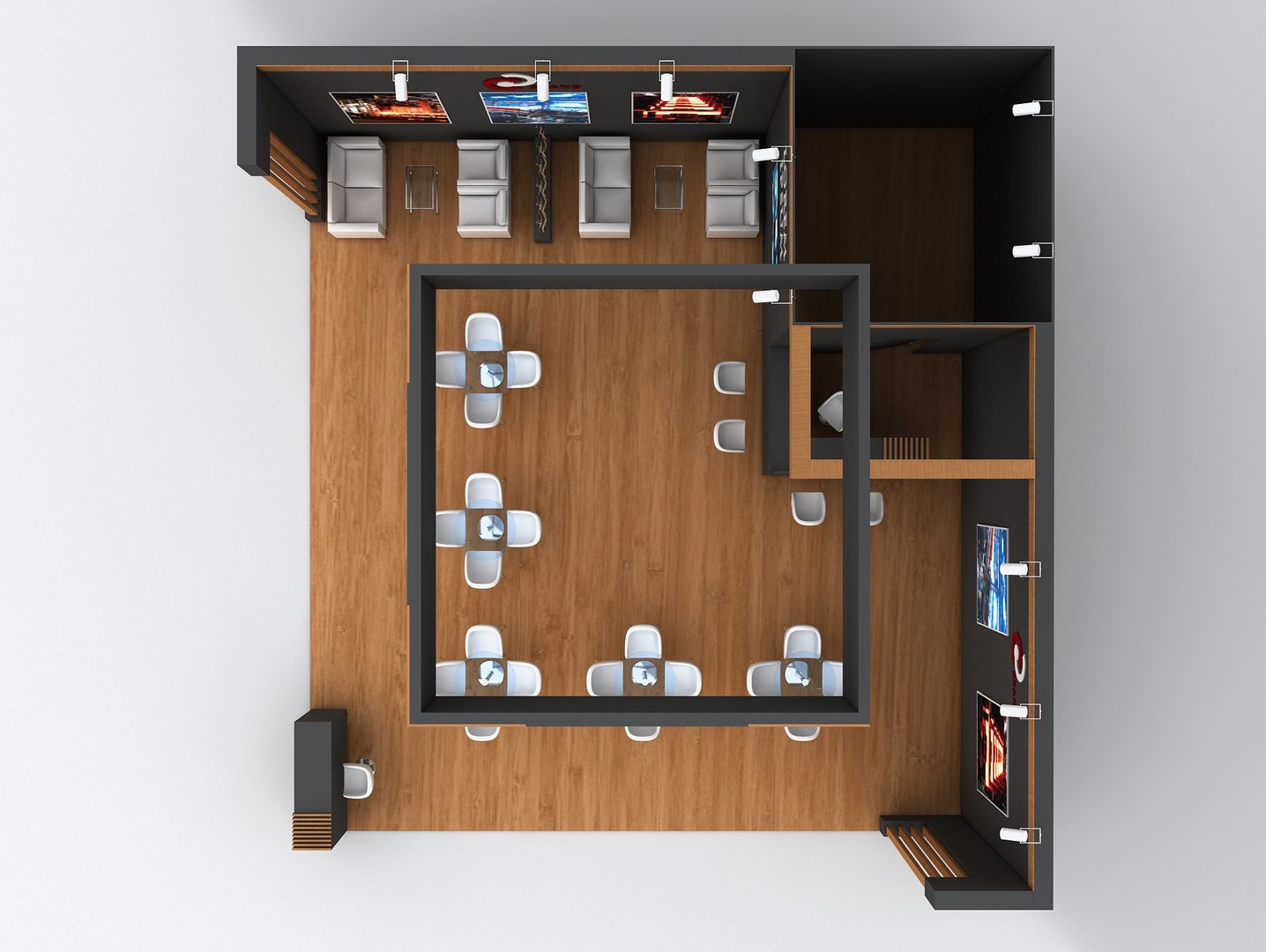 3D Stall 900x850cm Height 360 - TurboSquid 1595529