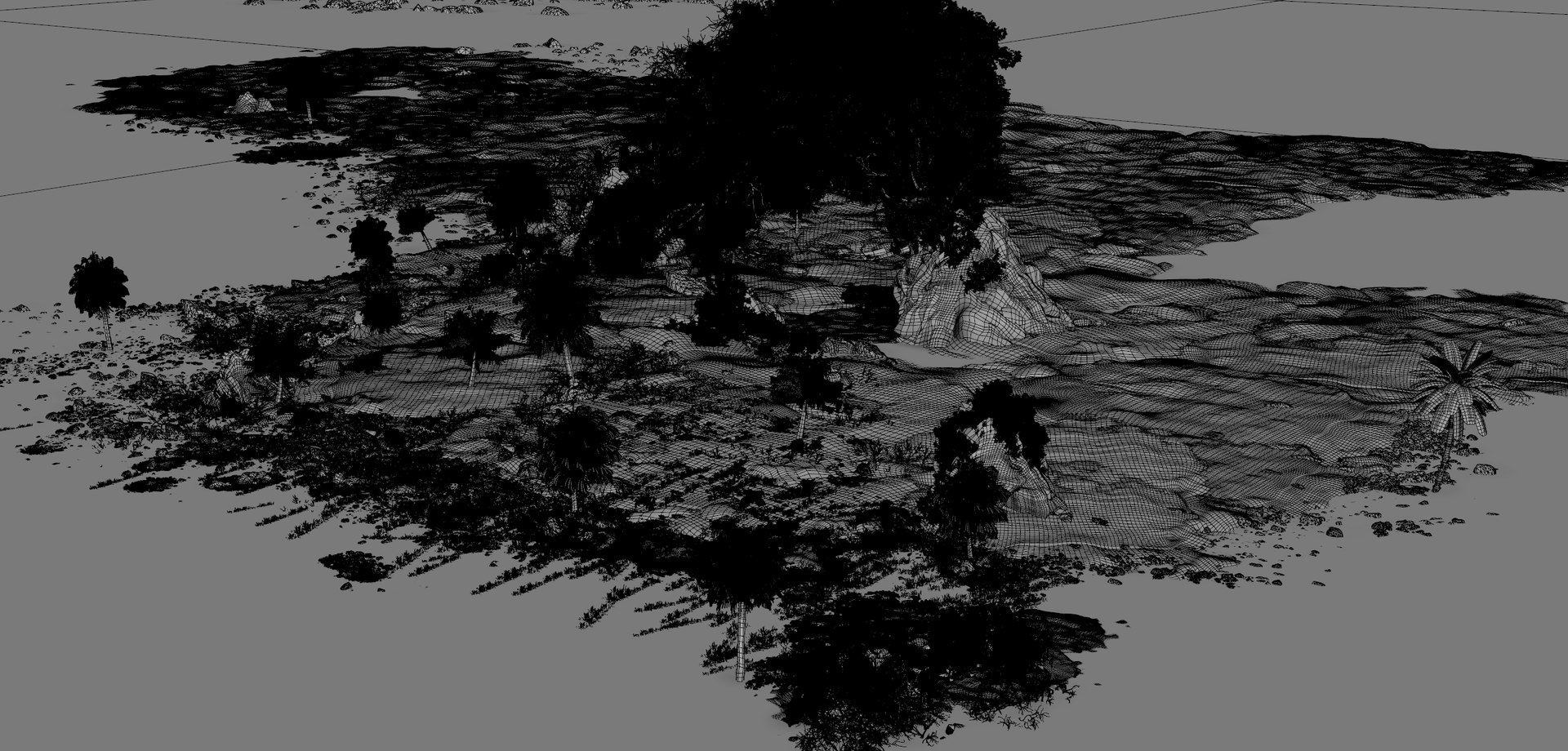 3D Landscape Beach Island Model - TurboSquid 2069590