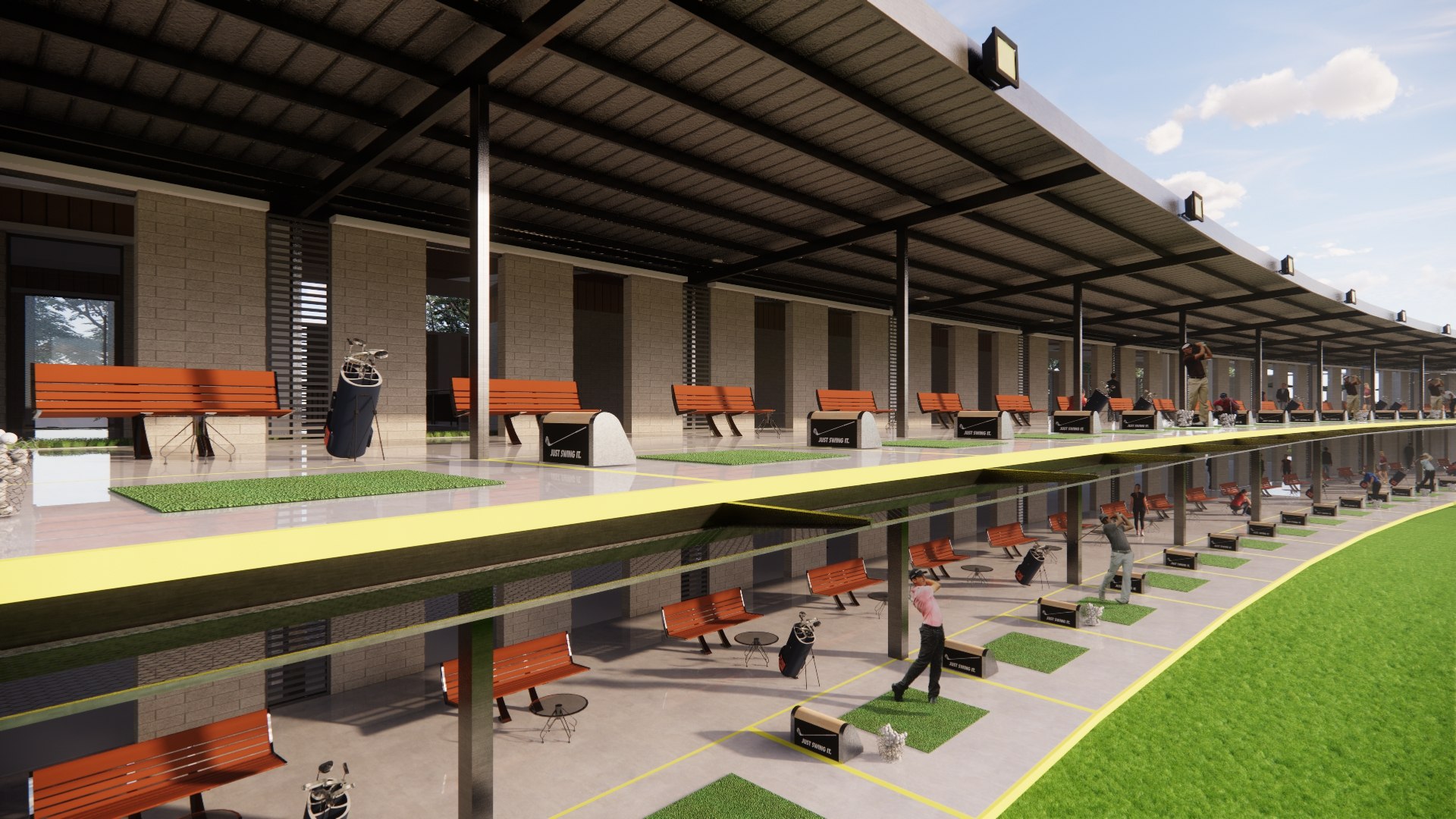 3D Driving Range Golf Model - TurboSquid 2009385