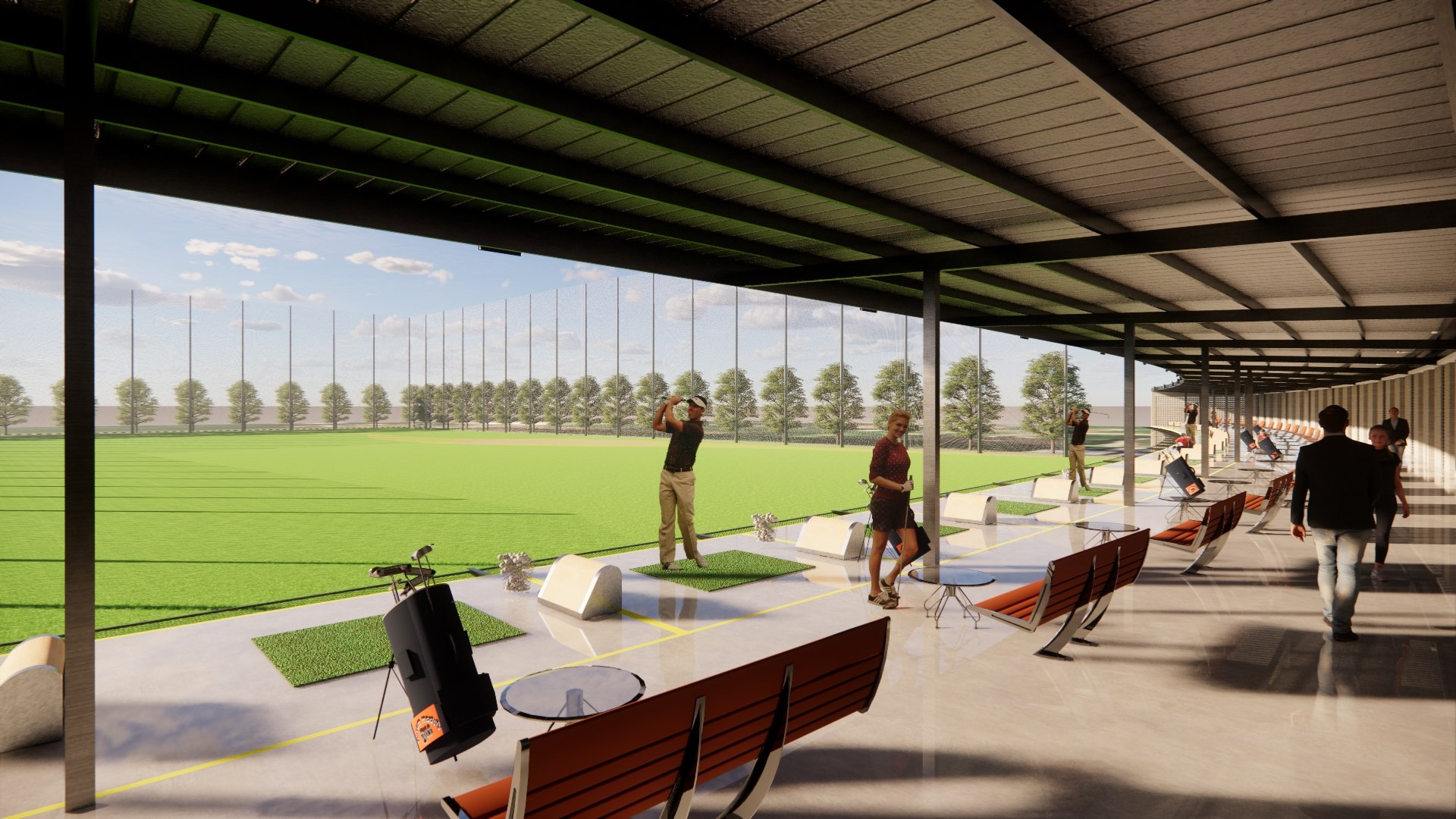 3D Driving Range Golf Model - TurboSquid 2009385