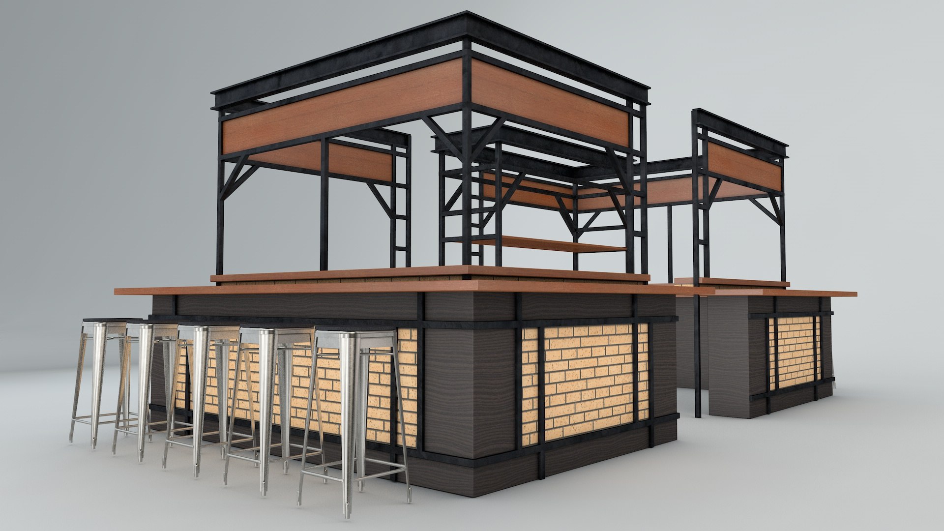 Pop-Up Store Model - TurboSquid 1751399